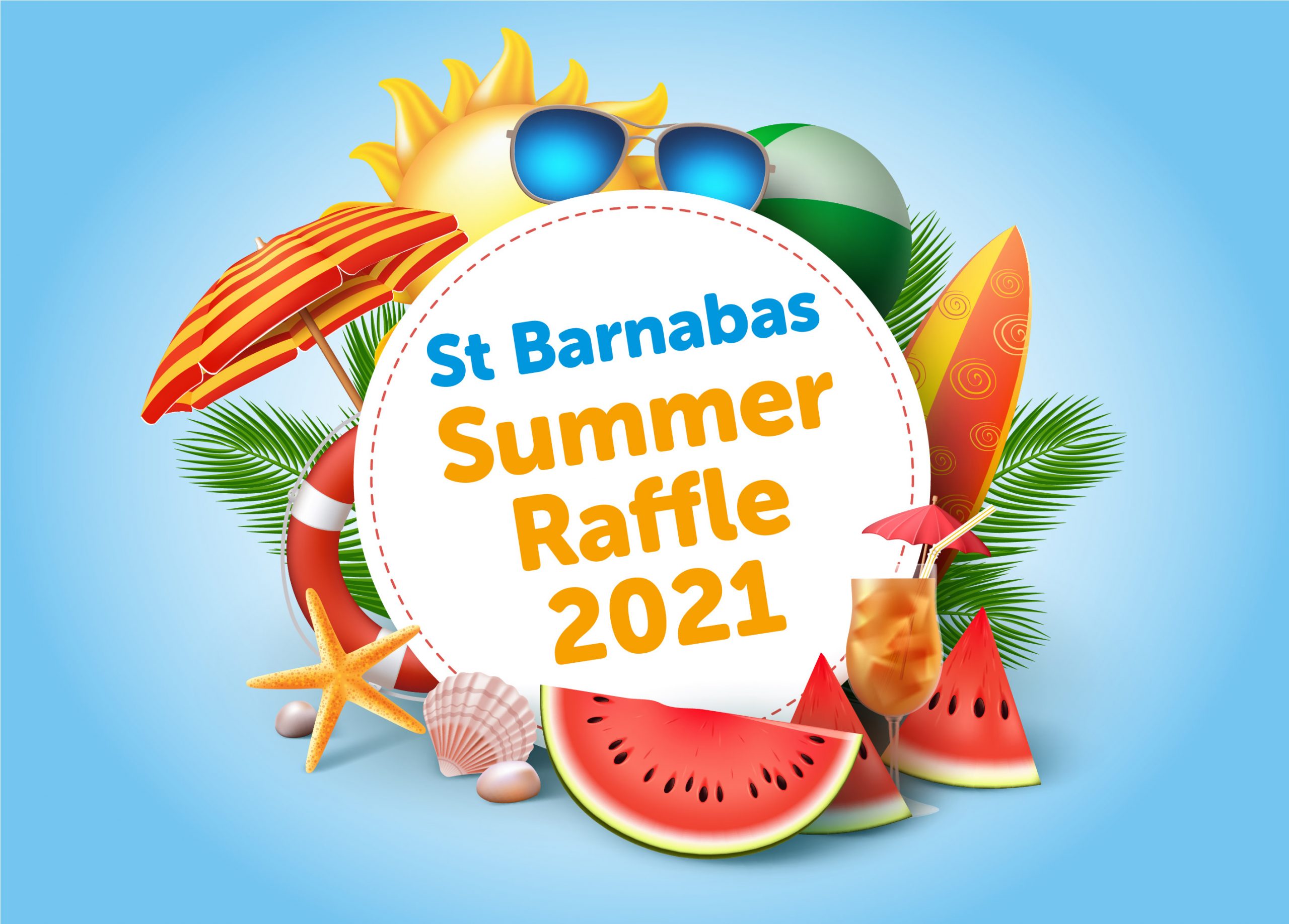 SummerRaffle logo 2021 - St Barnabas Hospice