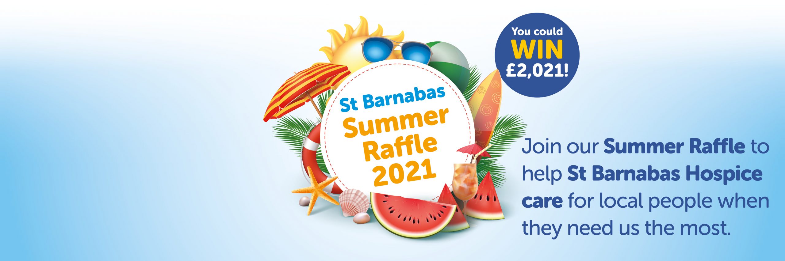 StBL Summer Raffle 2021 Twitter Banner v2 - St Barnabas Hospice