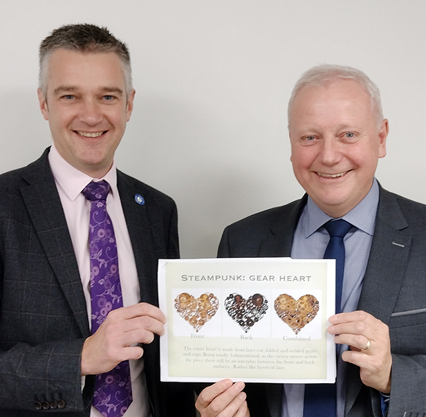 HeART Trail sponsors choose their favourite design - St Barnabas Hospice