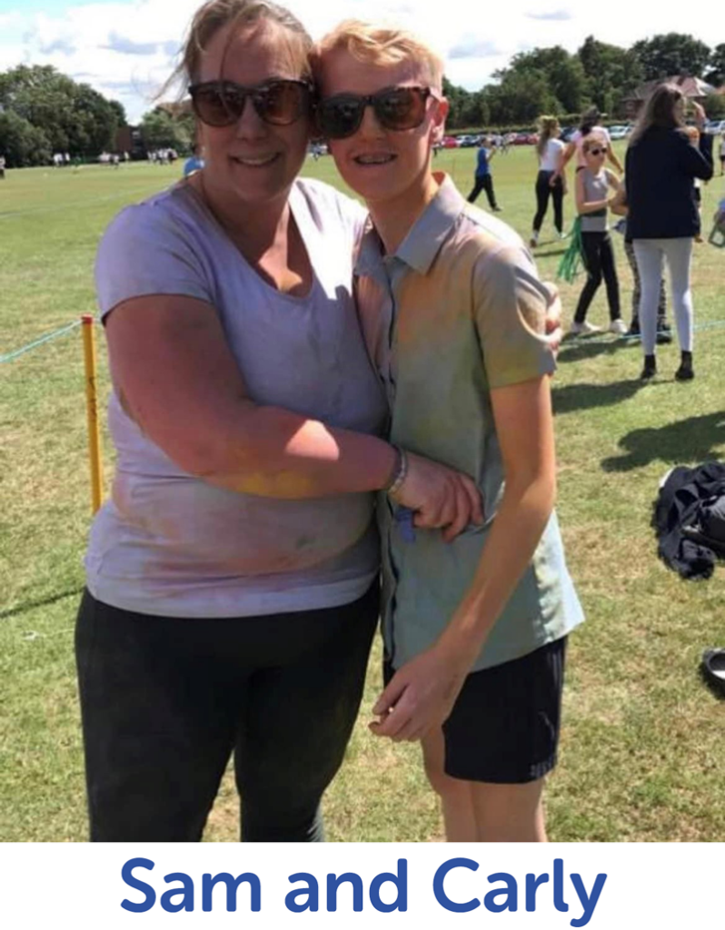 Carly skydives in memory of 'life-changing' teacher - St Barnabas Hospice