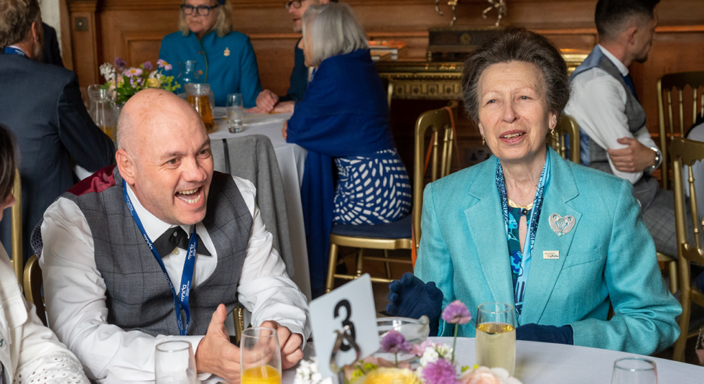 MND support group host meets The Princess Royal - St Barnabas Hospice